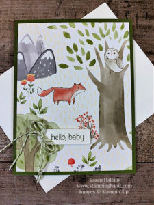 Happy Forest Friends Baby Card