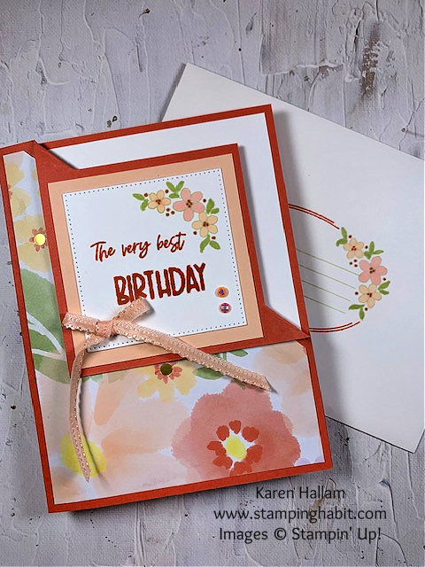 Corner Flip Fun Fold with Lovely & Beautiful